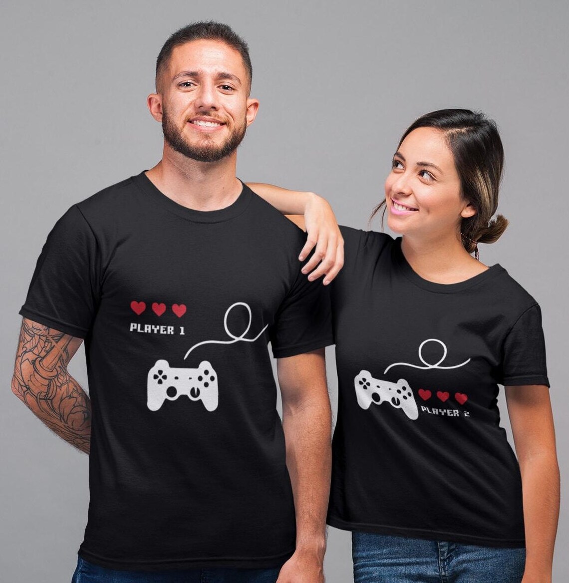 Gamer Couple T-shirts, Perfect Gift for Boyfriends on Anniversaries and ...