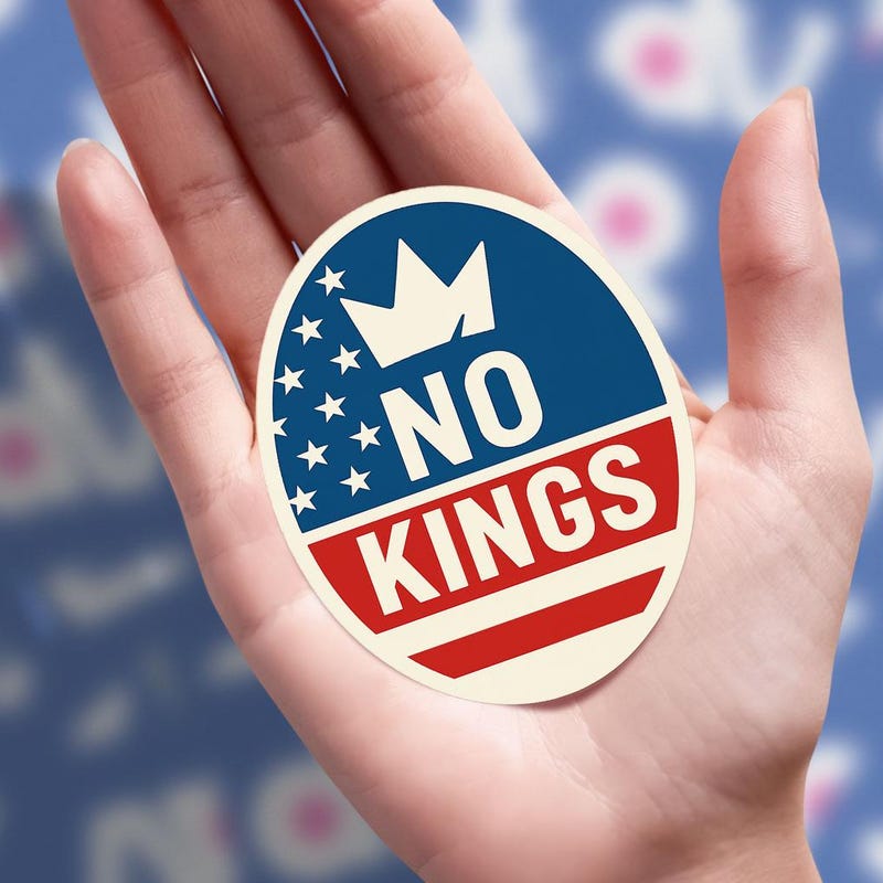 No Kings Bumper Sticker - Etsy