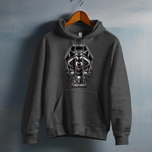 Scary Raccoon in Coffin Halloween PNG Digital Download Clipart ...