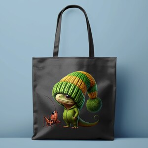 Lizard Gnome With Cricket PNG Digital Download Clipart Printable Art ...