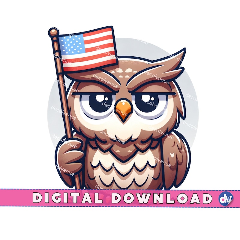 Patriotic Owl - Etsy