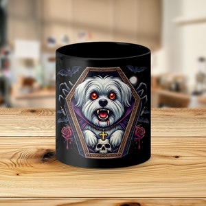 Scary Maltese Vampire Dog Halloween Clipart (PNG Digital Download) - Etsy
