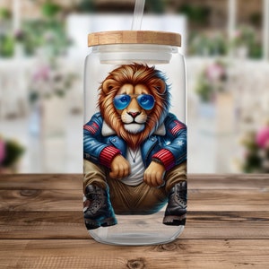 Patriotic Leather Lion Aviator Sunglasses PNG Digital Download Clipart ...