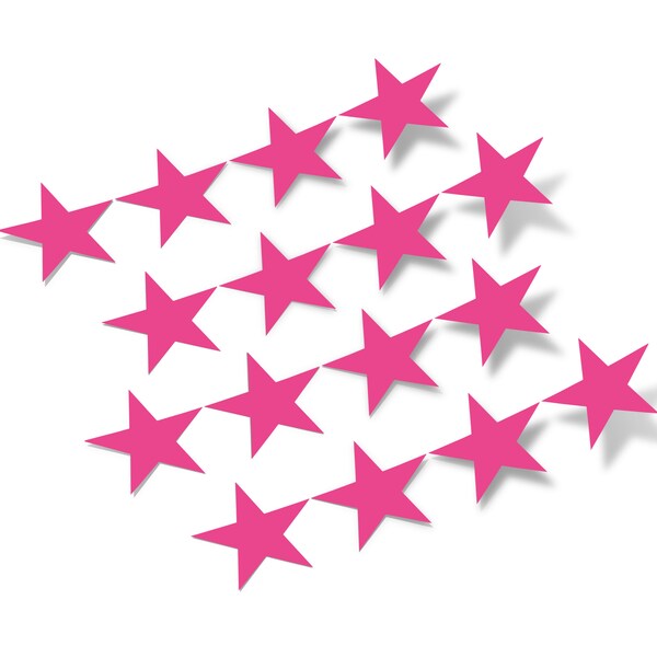 Hot Pink Stars - Etsy