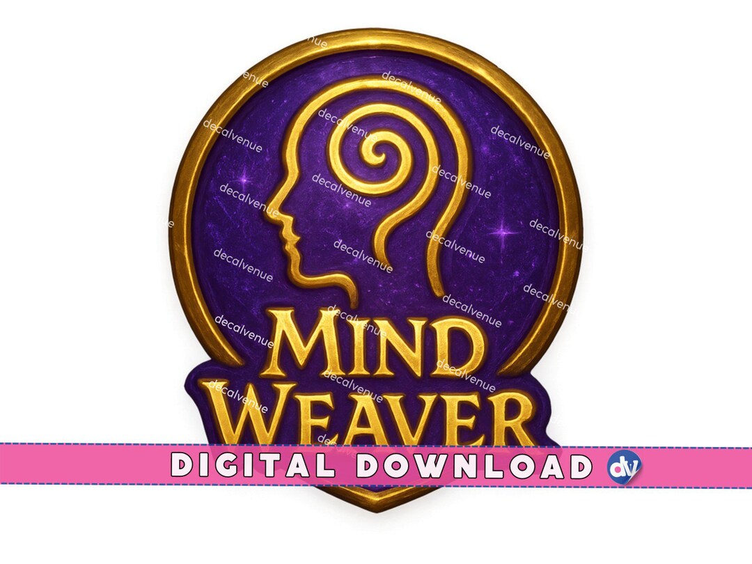 Imágenes prediseñadas de Mind Weaver: Perfil de cabeza dorado y púrpura ...