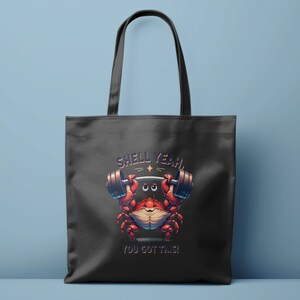 Crab Weightlifting Shell Yeah PNG Digital Download Clipart - Printable ...