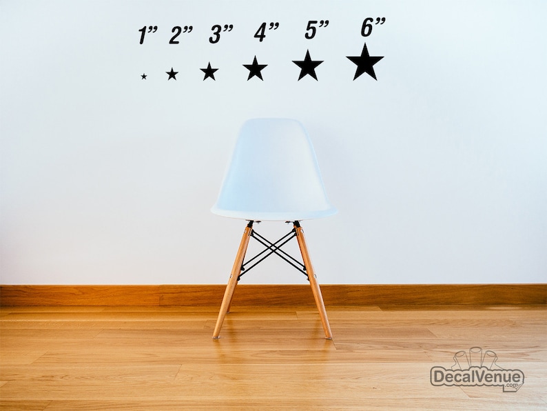 Metallic Silver Stars Vinyl Wall Decal Stickers Removable | Etsy