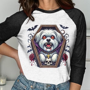 Scary Maltese Vampire Dog Halloween Clipart (PNG Digital Download) - Etsy