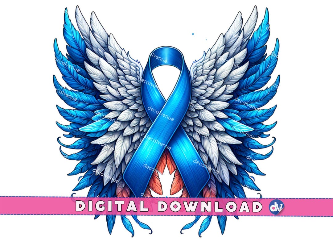 Alas de ángel con lazo azul PNG, imágenes prediseñadas de ...