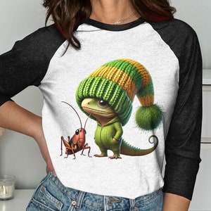 Lizard Gnome With Cricket PNG Digital Download Clipart Printable Art ...