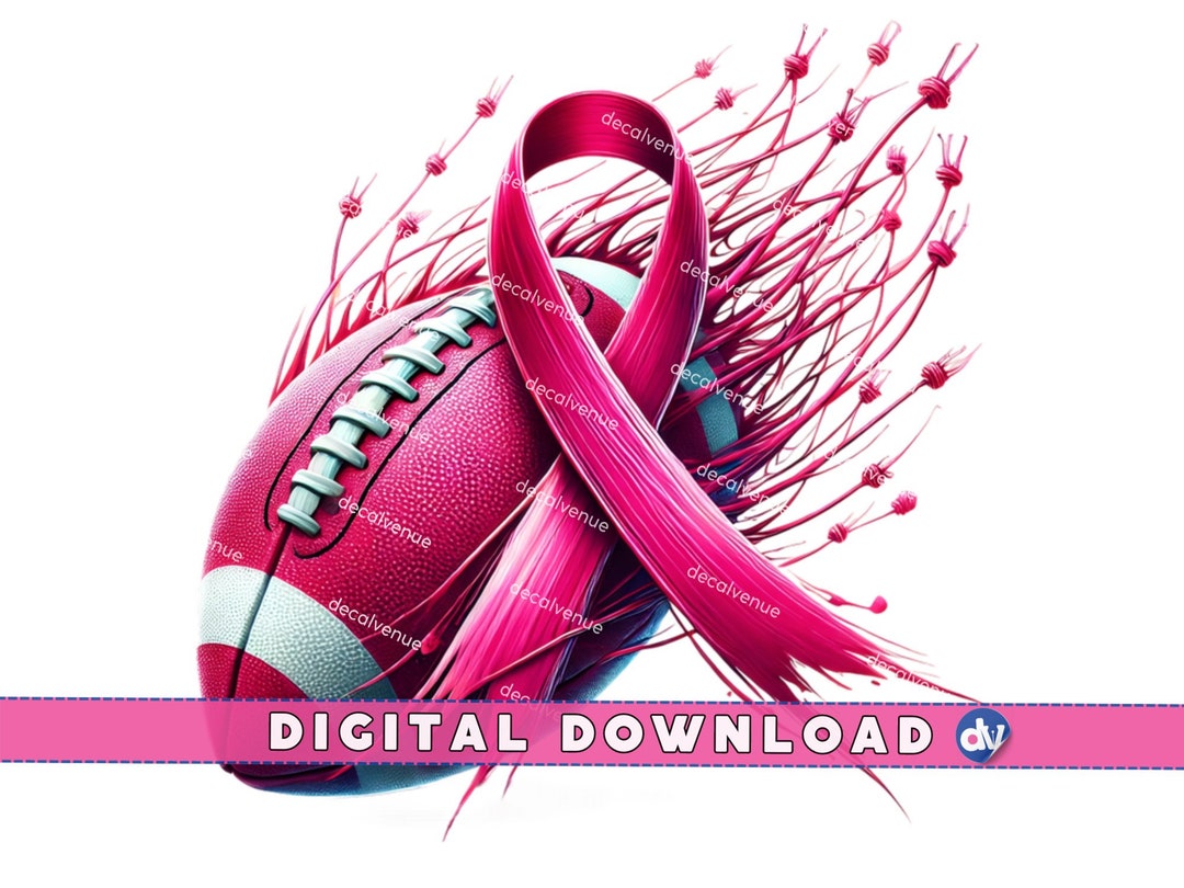 Pink Ribbon Football: Breast Cancer Awareness PNG Clipart (digital ...