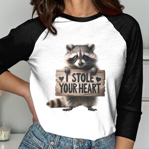 Raccoon Holding Sign - I Stole Your Heart Cute Raccoon Digital Download ...