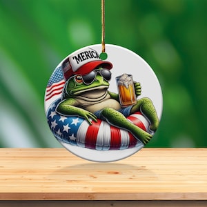 Bullfrog American Flag Float Merica PNG Digital Download Clipart ...