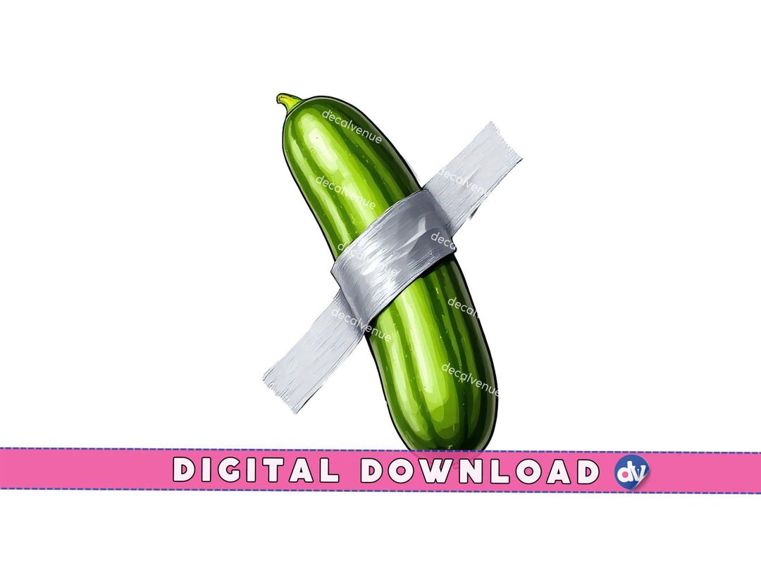 Duct Tape Cucumber PNG Digital Download Clipart Printable Art Dtg Dtf ...