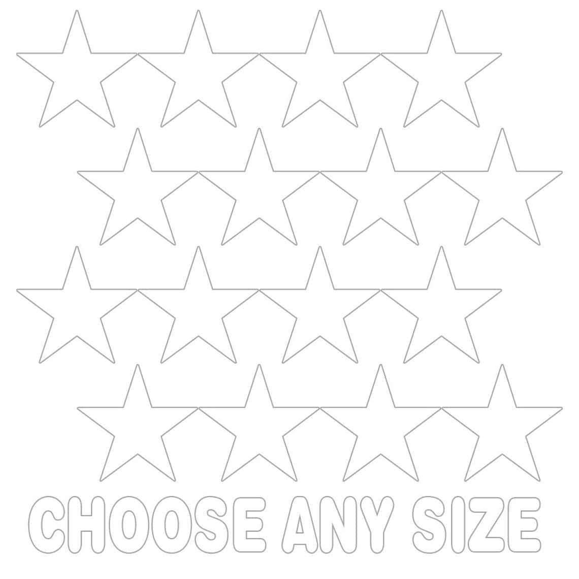 White Stars Vinyl Wall Decal Stickers Removable Adhesive - Etsy