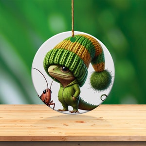 Lizard Gnome With Cricket PNG Digital Download Clipart Printable Art ...