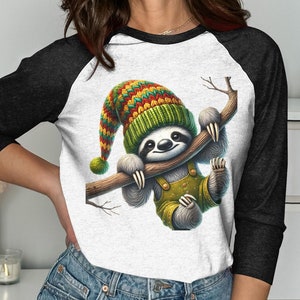 Sloth Gnome Handing Tree Branch PNG Digital Download Clipart ...