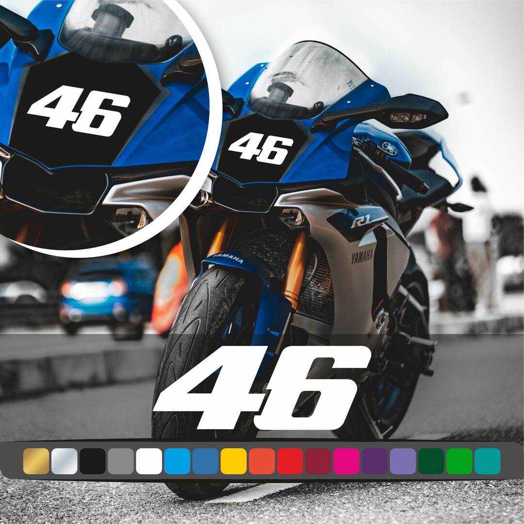 46 Motorcycle and Car Stickers, 46 Stickers in Cut Adhesive Vinyl ...