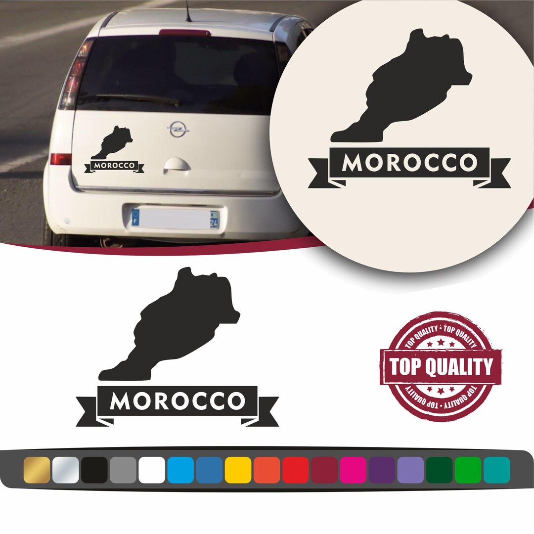 Morocco Stickers for Cars and Walls, Interior and Exterior Decoration ...