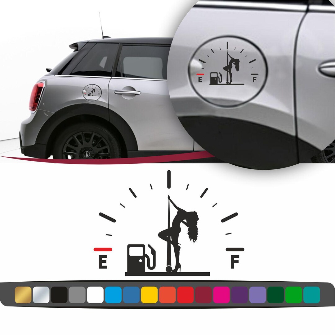 Car Fuel Tank Stickers, Car Decoration, Funny Gas Tank Sticker in ...
