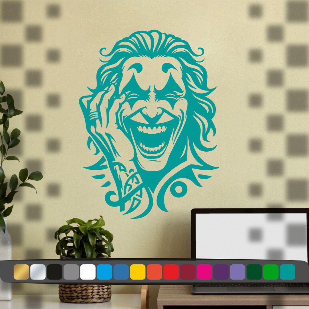 Joker Stickers, Wall Sticker, Decorative Sticker, Car Sticker, Joker ...