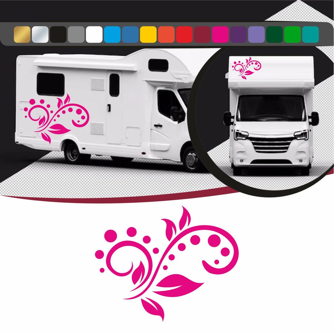Camper Van Sticker, Camper Van Stickers, Car Stickers, Wall Stickers ...