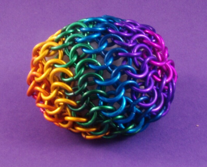 Rainbow Chainmaille Hacky Sack - Etsy