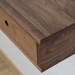 Walnut Floating Console Table With Two Drawers, Walnut Organizer ...