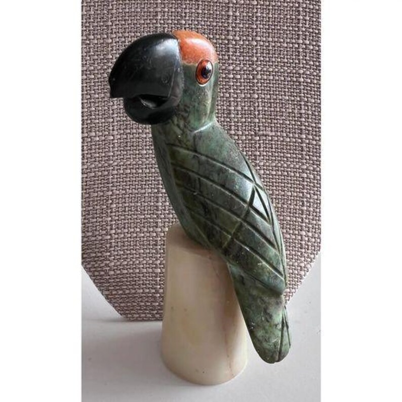 Handcrafted Mini Marble Alabaster Toucan Bird Parrot Small Bird ...