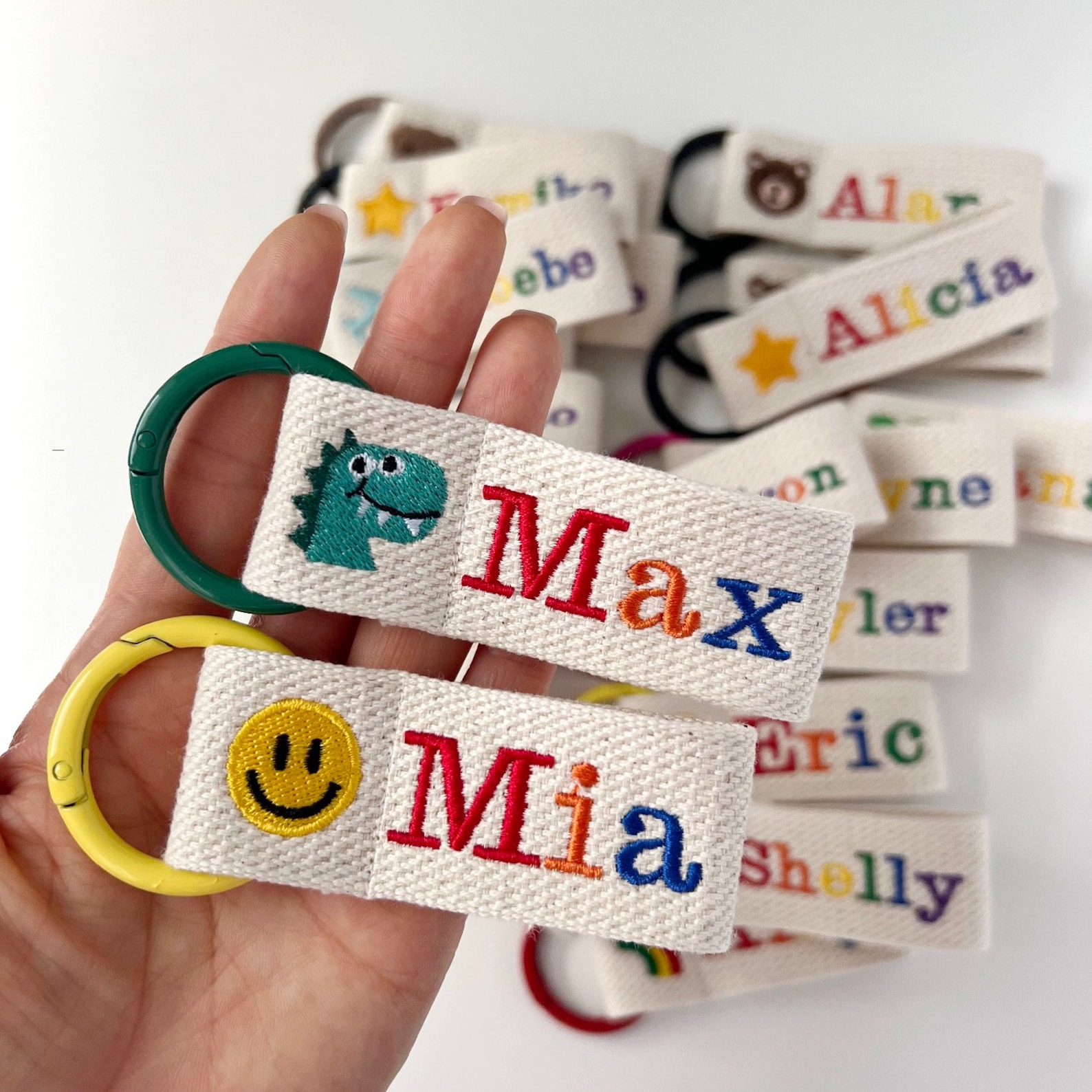 Embroidery Name Tag | Rainbow Name Tag |school Name Tag | Kids Name Tag ...