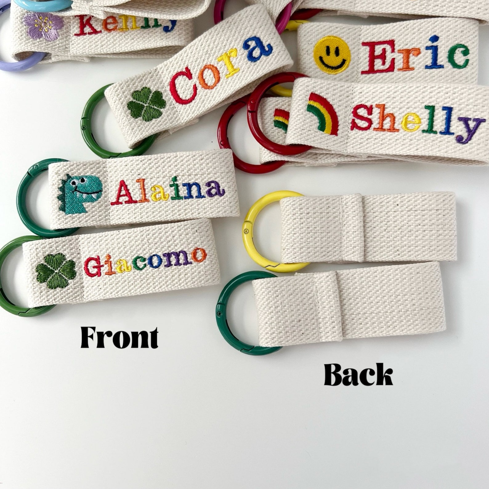 Embroidery Name Tag | Rainbow Name Tag |school Name Tag | Kids Name Tag ...