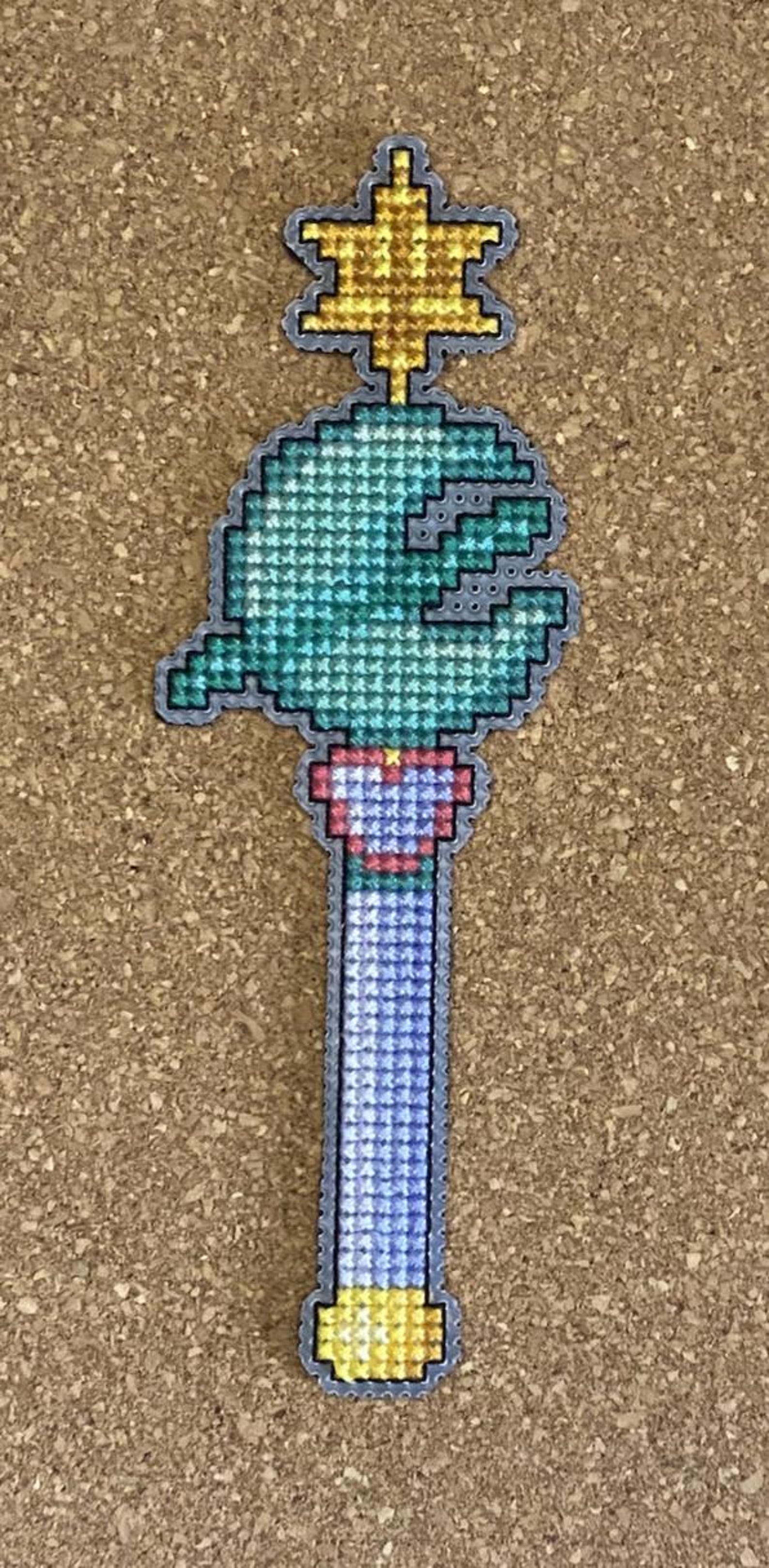 Sailor Moon - Sailor Neptune Lip Rod Cross-stitch Pin - Etsy