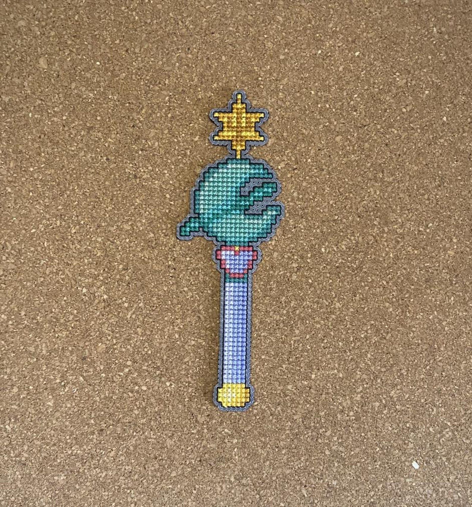 Sailor Moon - Sailor Neptune Lip Rod Cross-stitch Pin - Etsy