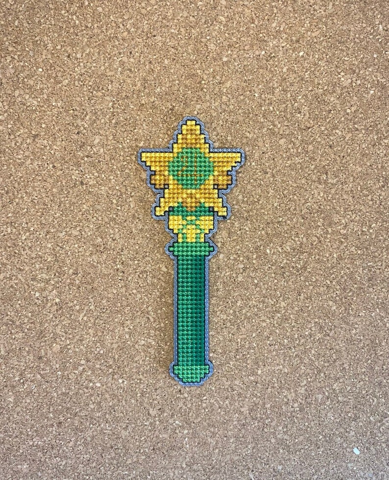 Sailor Moon - Sailor Jupiter Star Power Stick Cross-stitch Pin - Etsy