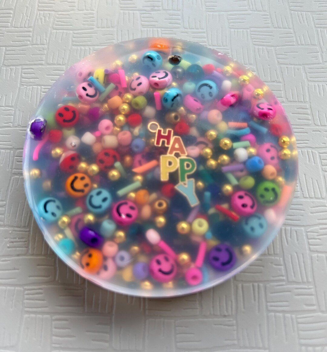 BE HAPPY Picky Pad: Sensory Fidget Toy With Happy Charm - Etsy