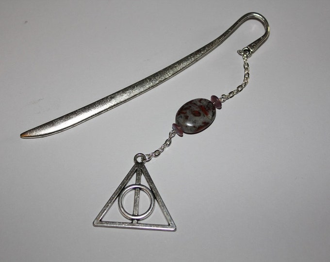 Unique Tibetan Silver Bookmark With Deathly Hallows Harry - Etsy
