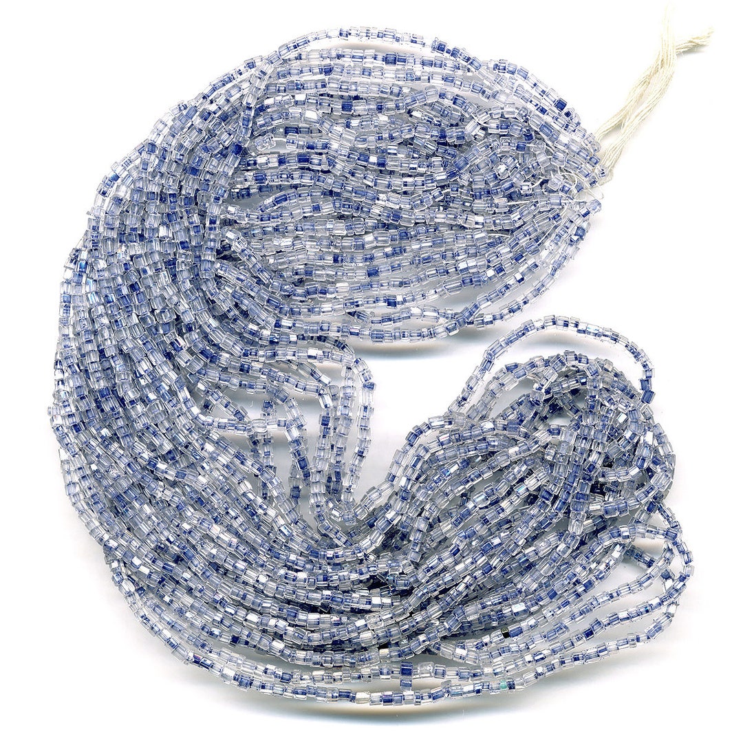 Vintage Blue Lined Seed Beads Hex Cut Huge 20 Strand 111 Gram Hank - Etsy