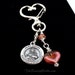 St Agatha Charm Heart Charm Key Ring Patron Saint Breast - Etsy