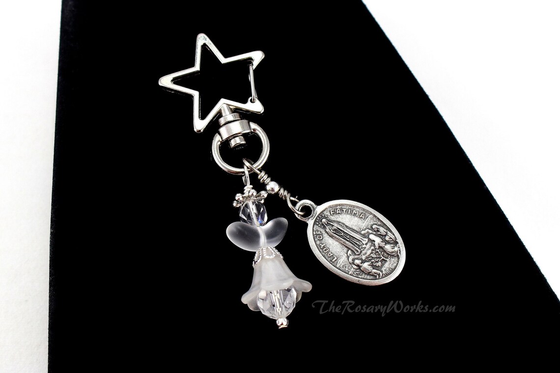 Our Lady of Fatima Key Ring Angel Charm Christmas Star Undoer - Etsy