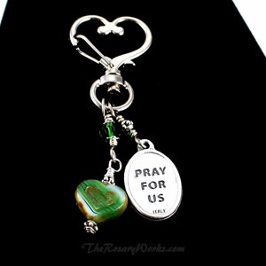 St Brigid Medal Charm Key Ring Patron Saint of Ireland Keyring Irish ...