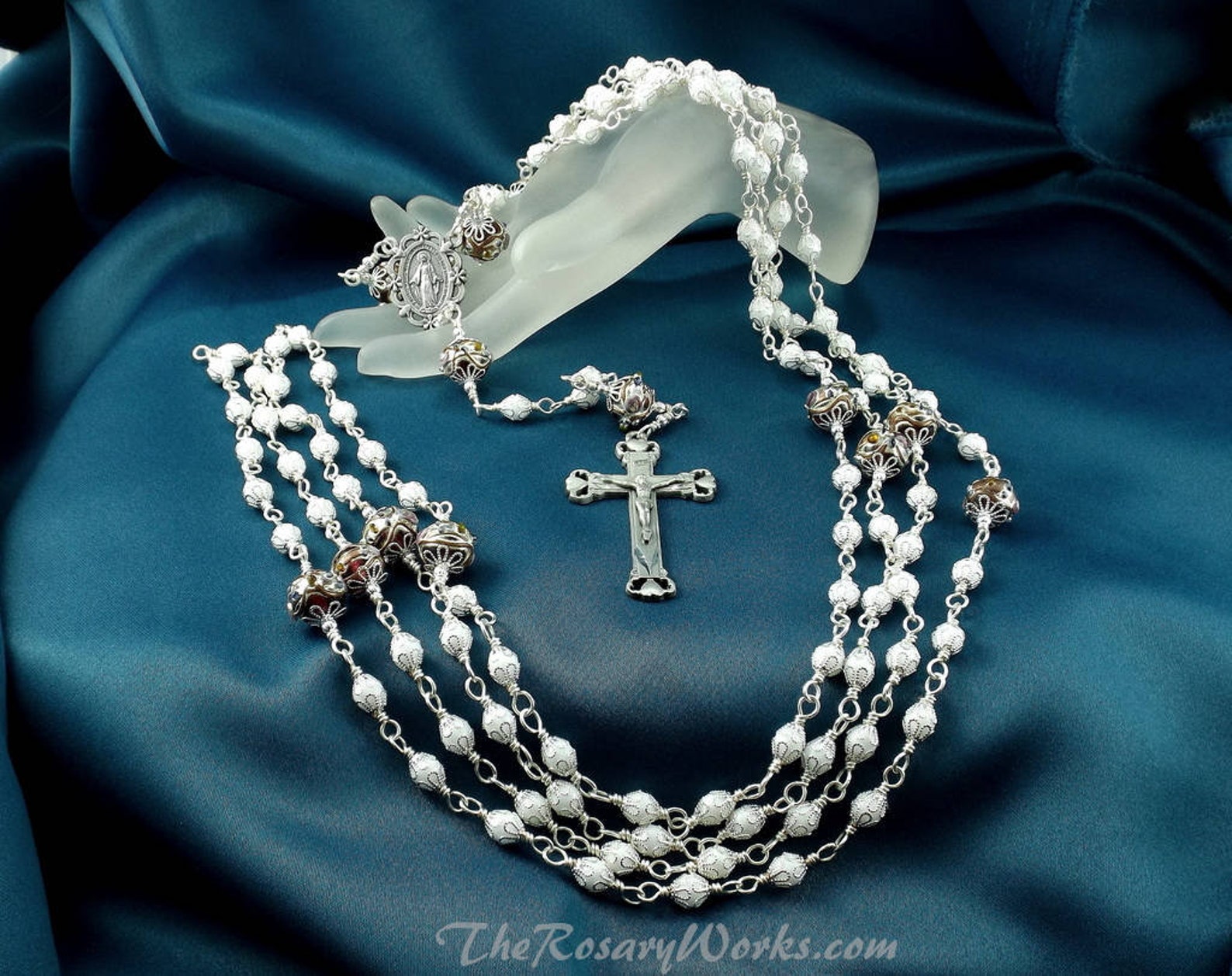 Lazo Wedding Rosary Lasso Laso Custom Made to Order White - Etsy