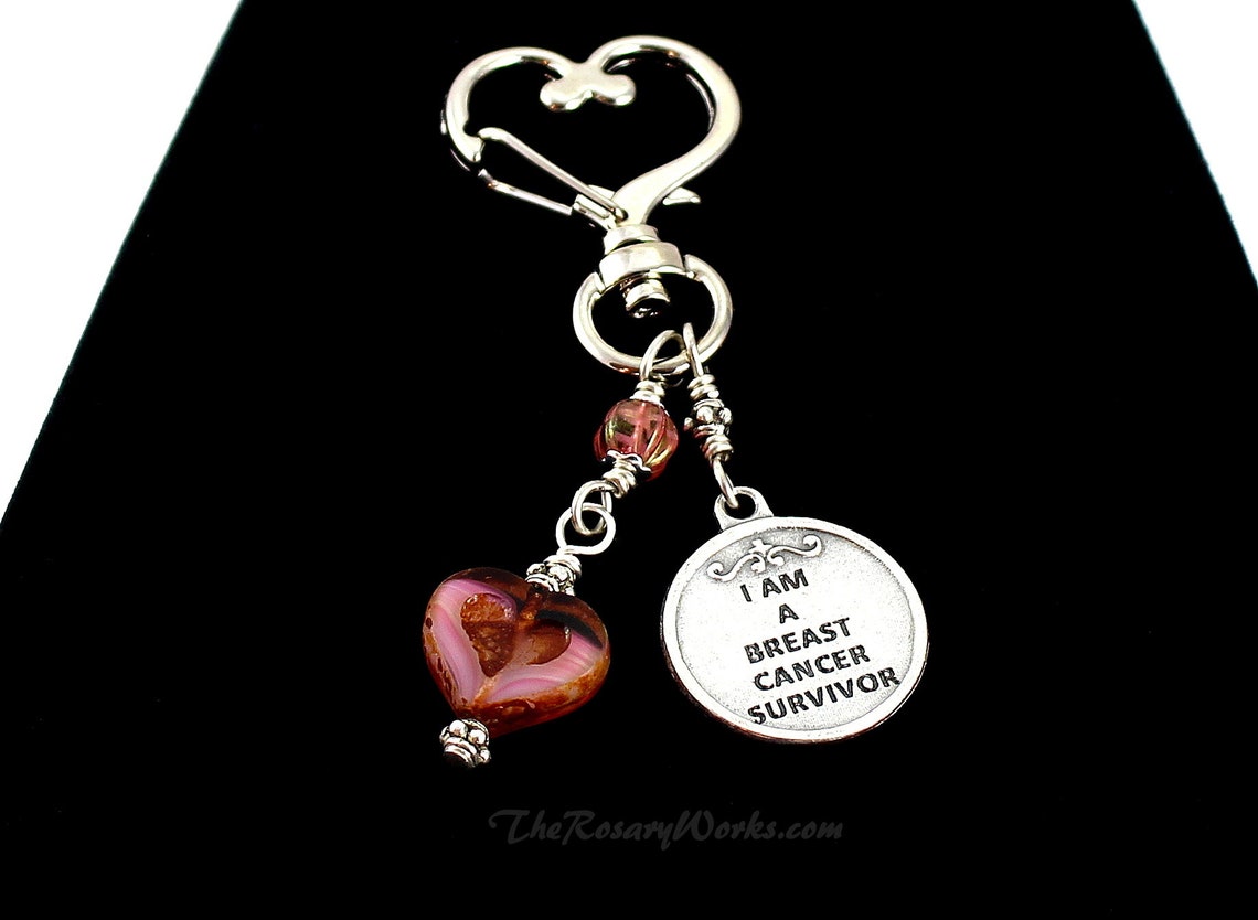 St Agatha Charm Heart Charm Key Ring Patron Saint Breast - Etsy