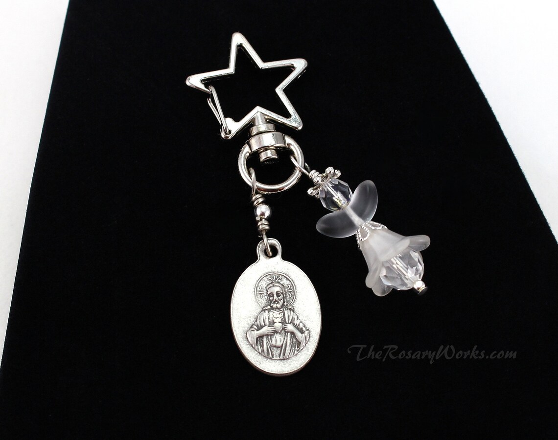 Our Lady of Fatima Key Ring Angel Charm Christmas Star Undoer - Etsy