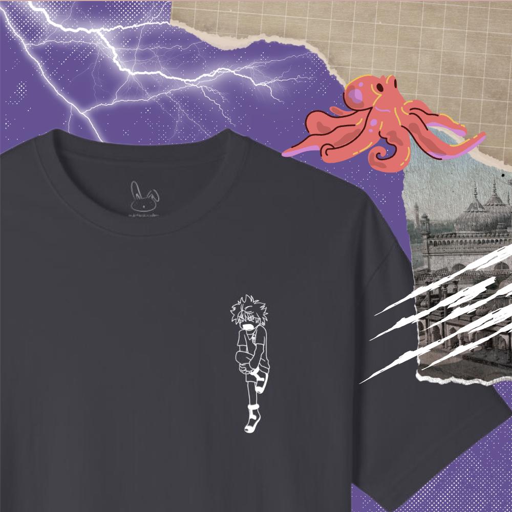 Killua Zoldyk Hunter X Hunter Unisex Dark Gray Oversized Boxy T-shirt ...