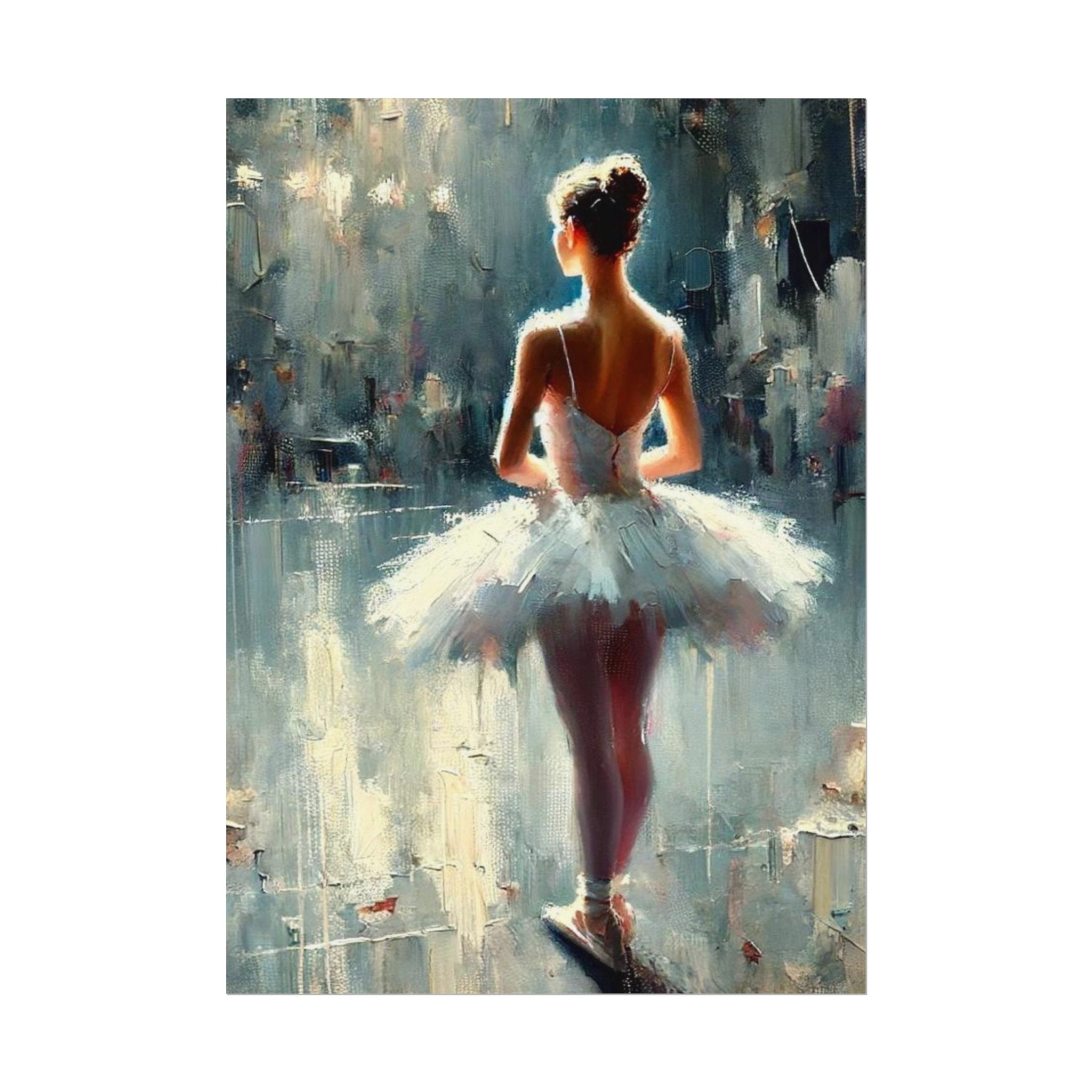 Ballet Dancer Print, "ballerina in the Wings", Ballerina Painting ...