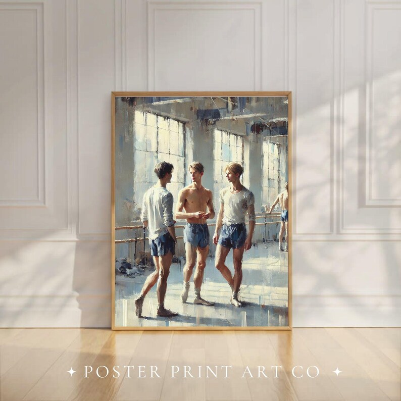 Male Dancer Wall Art, Male Technique Class, Boys Dance Too, Ballet Wall ...