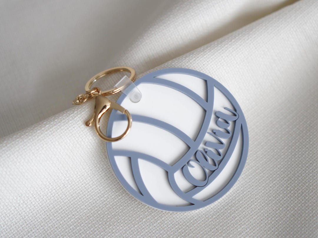 Personalized Volleyball Name Tag, Sports Bag Tag, Keychain Tag ...