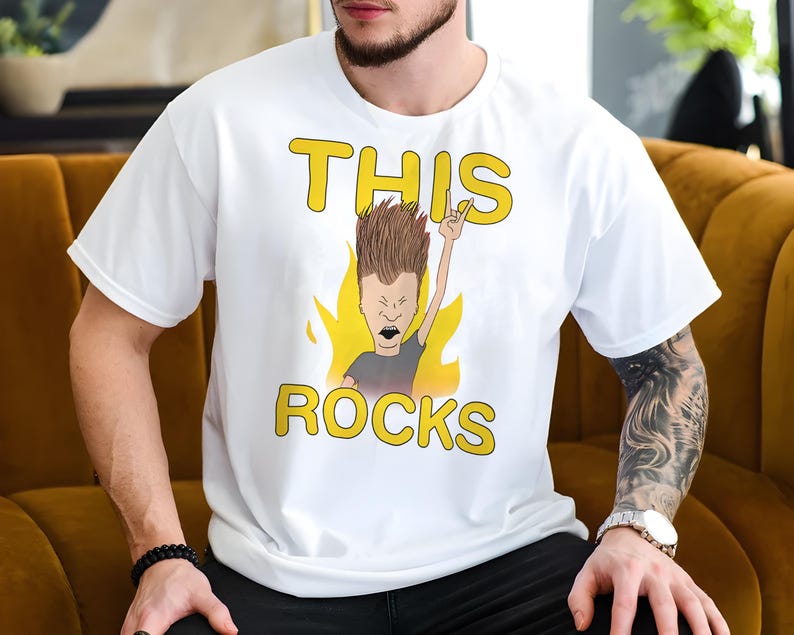 Beavis and Butthead V21 T Shirt Movie Poster Print Natural Color Shirt ...