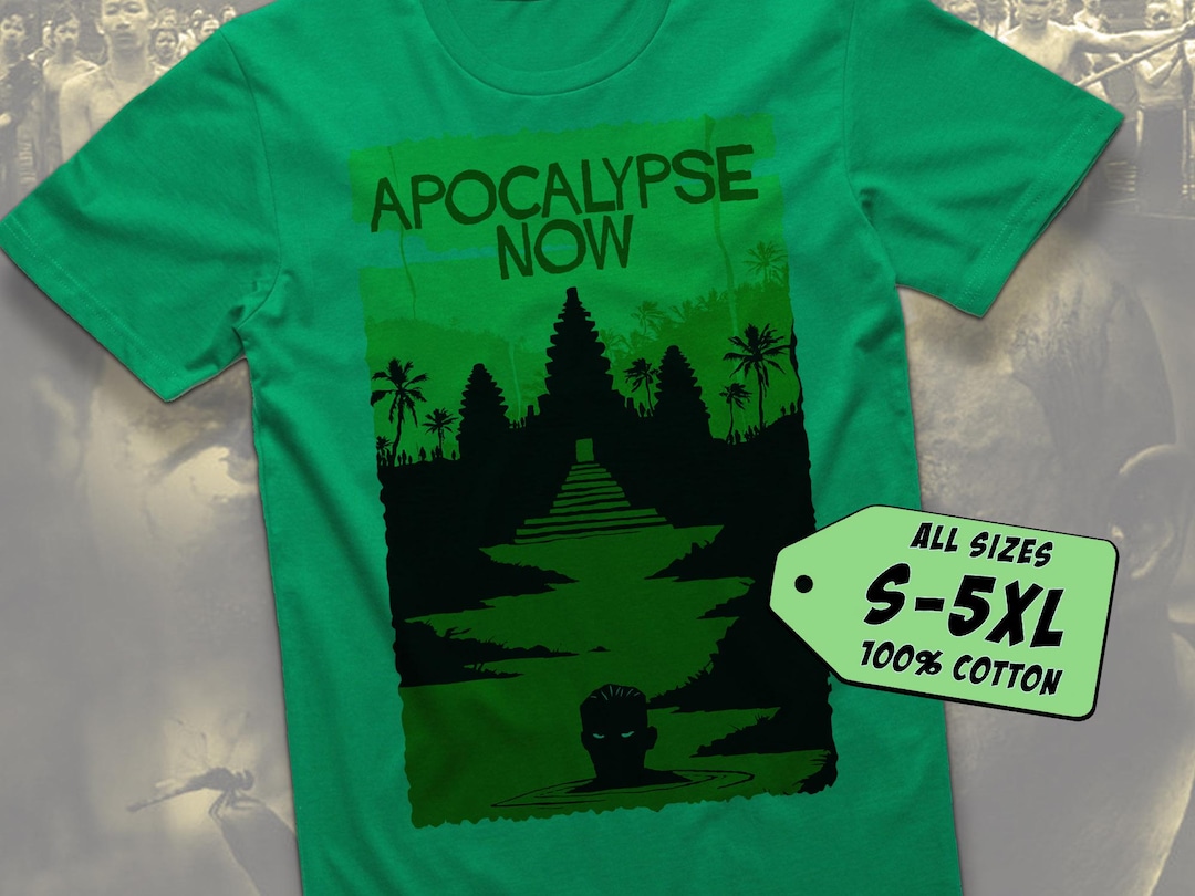 Apocalypse Now V1 T Shirt Movie Poster Print Kelly Green Color Shirt ...