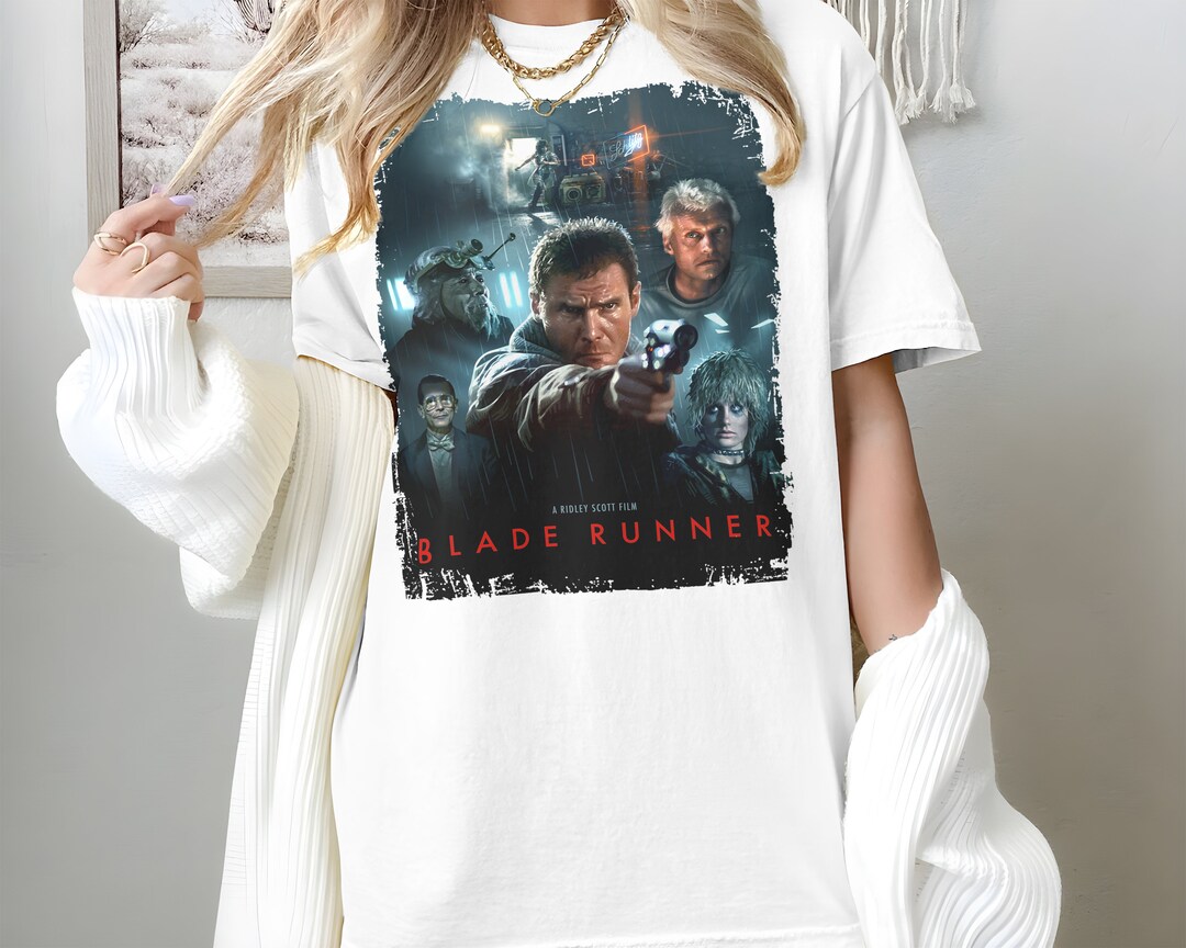 Blade Runner V14 T Shirt Movie Poster Print Natural Color Shirt 100% ...